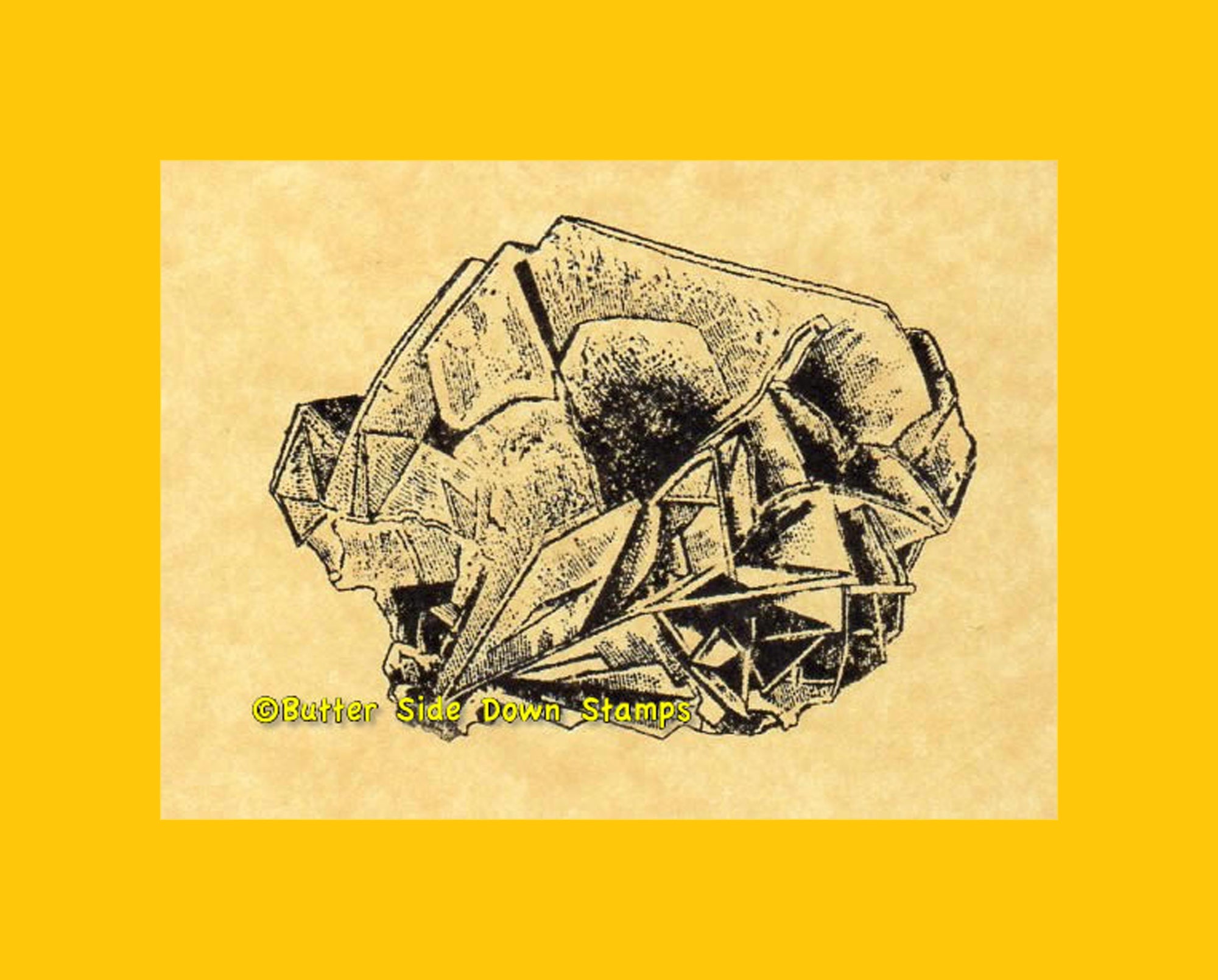 Mineral Treasures Rubber Stamps – Butter Side Down